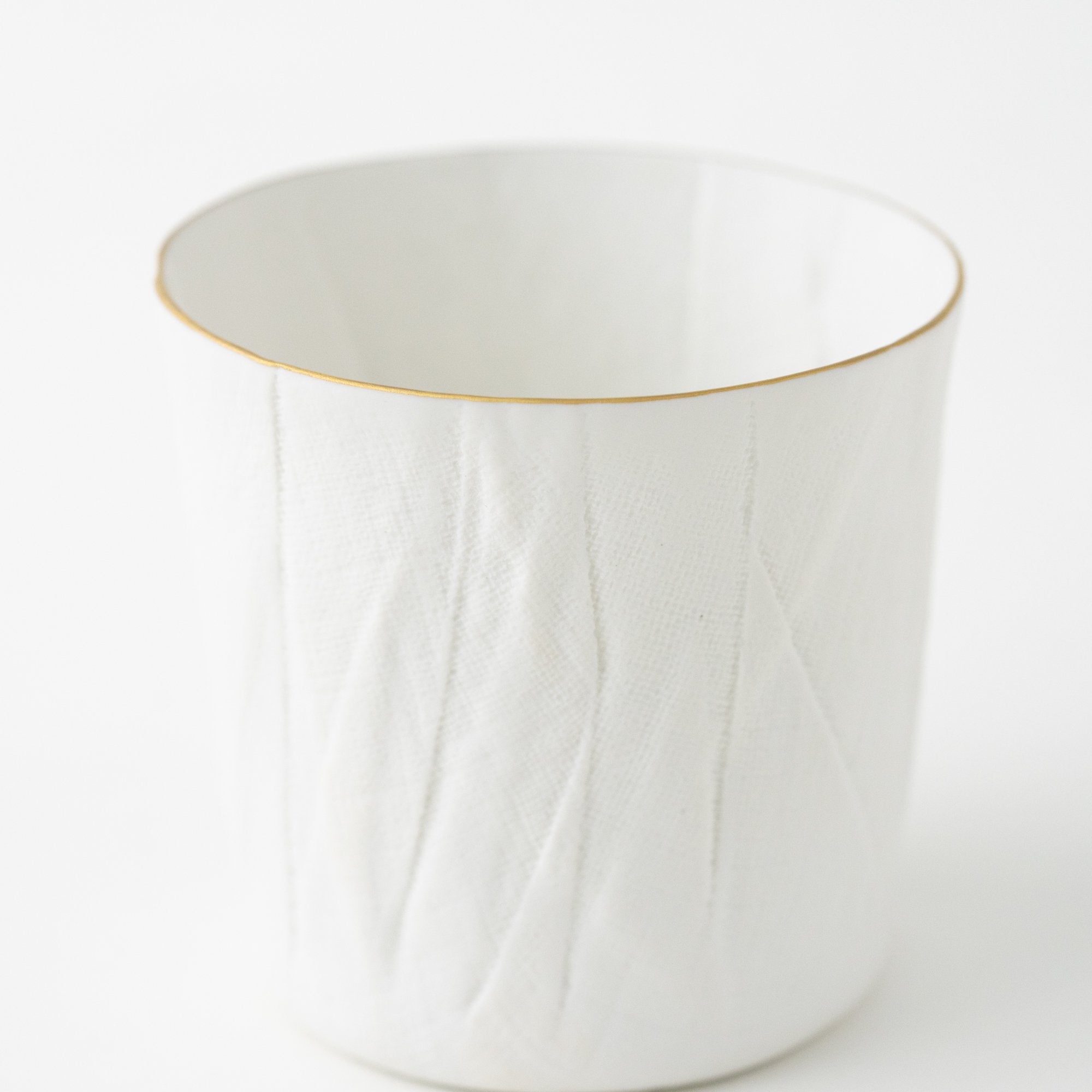 Ceramic Mimic Fabric / Rock Glass (Gold Rim) 有田燒 – HULS GALLERY HONG ...